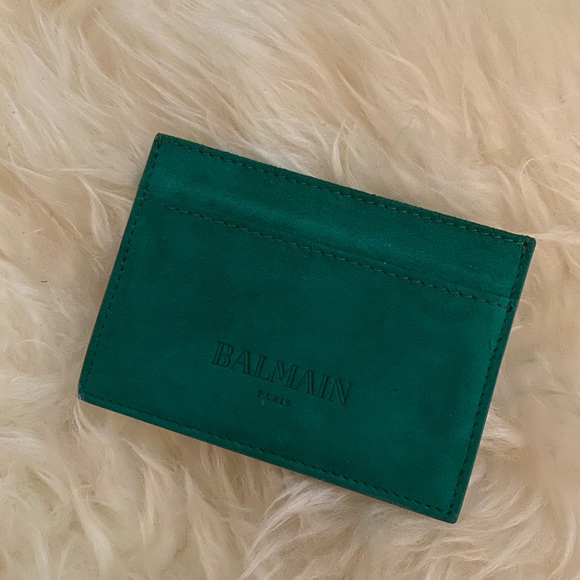 Balmain | Accessories | Balmain Card Suede Card Case | Poshmark